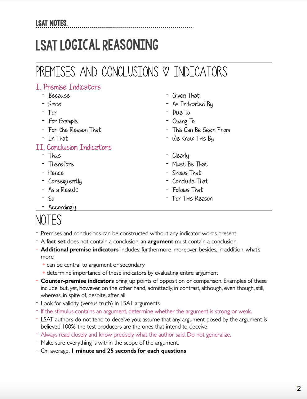 Best LSAT prep Notes: The Ultimate Prep Package – Law Path Academy®